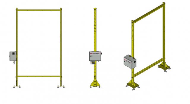 Quantum Frame - measuring volumes, contures, sizes