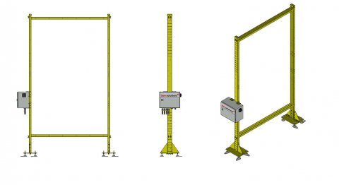 Quantum Frame - measuring volumes, contures, sizes